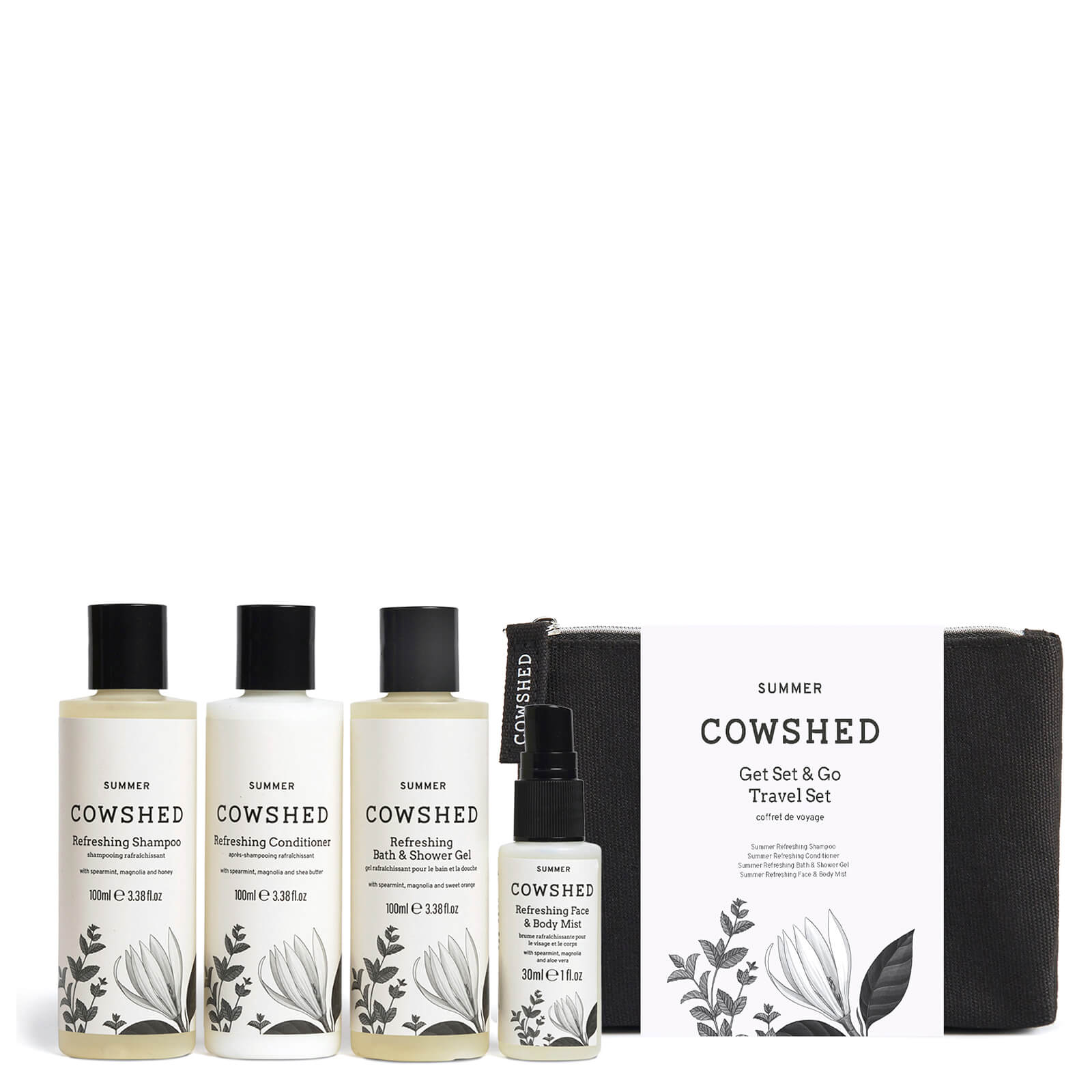 Cowshed Summer Limited Edition Get Set and Go Travel Set | LOOKFANTASTIC