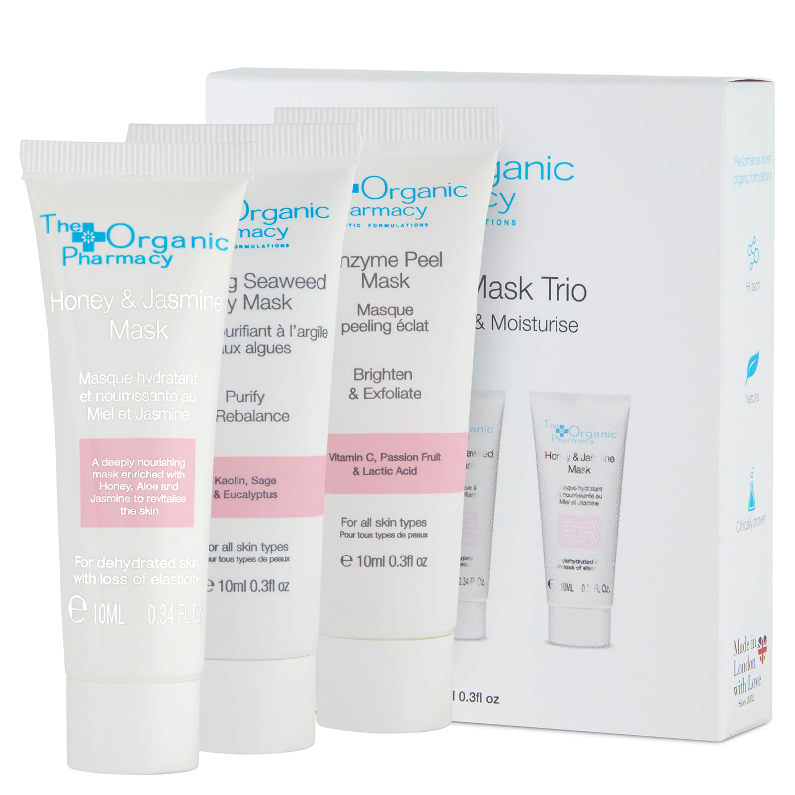 The Organic Pharmacy Skin Treat Mask Trio | LOOKFANTASTIC