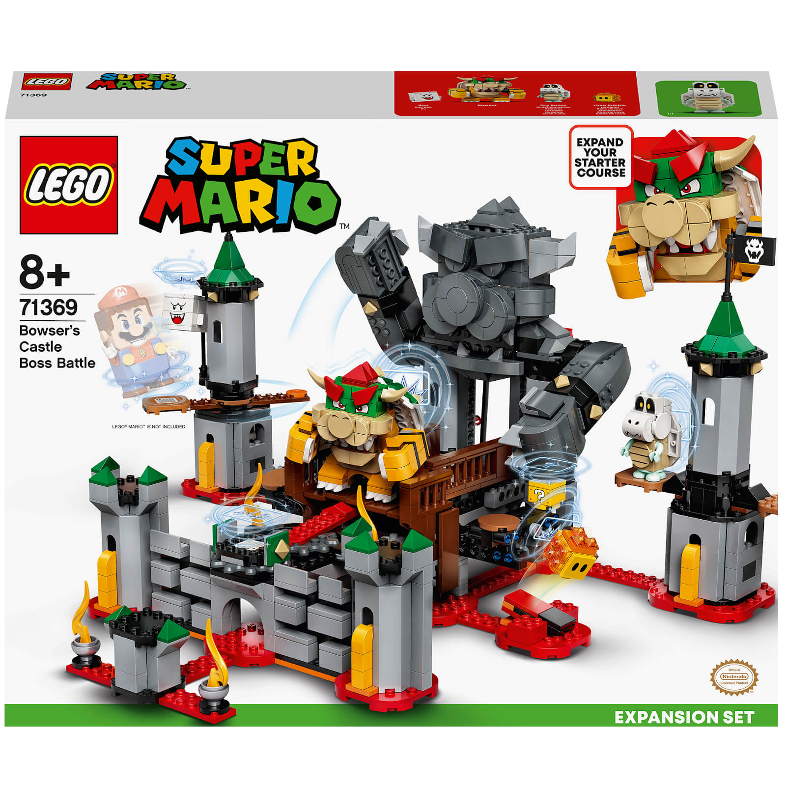 LEGO Super Mario Bowser’s Castle Battle Expansion Set (71369) | Zavvi UK
