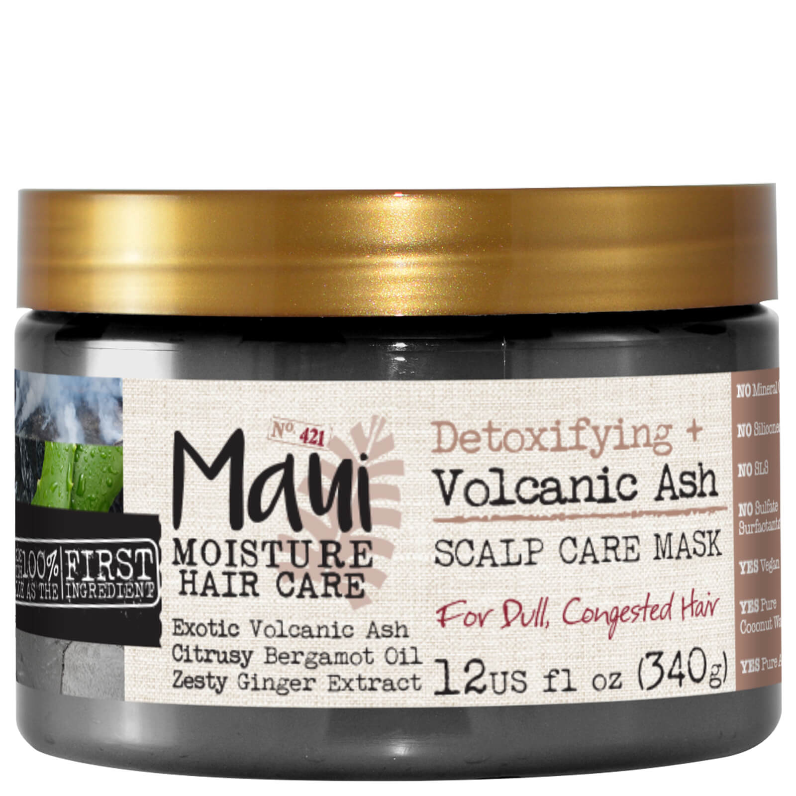 Maui Moisture Detoxifying+ Volcanic Ash Hair Mask 340g | LOOKFANTASTIC