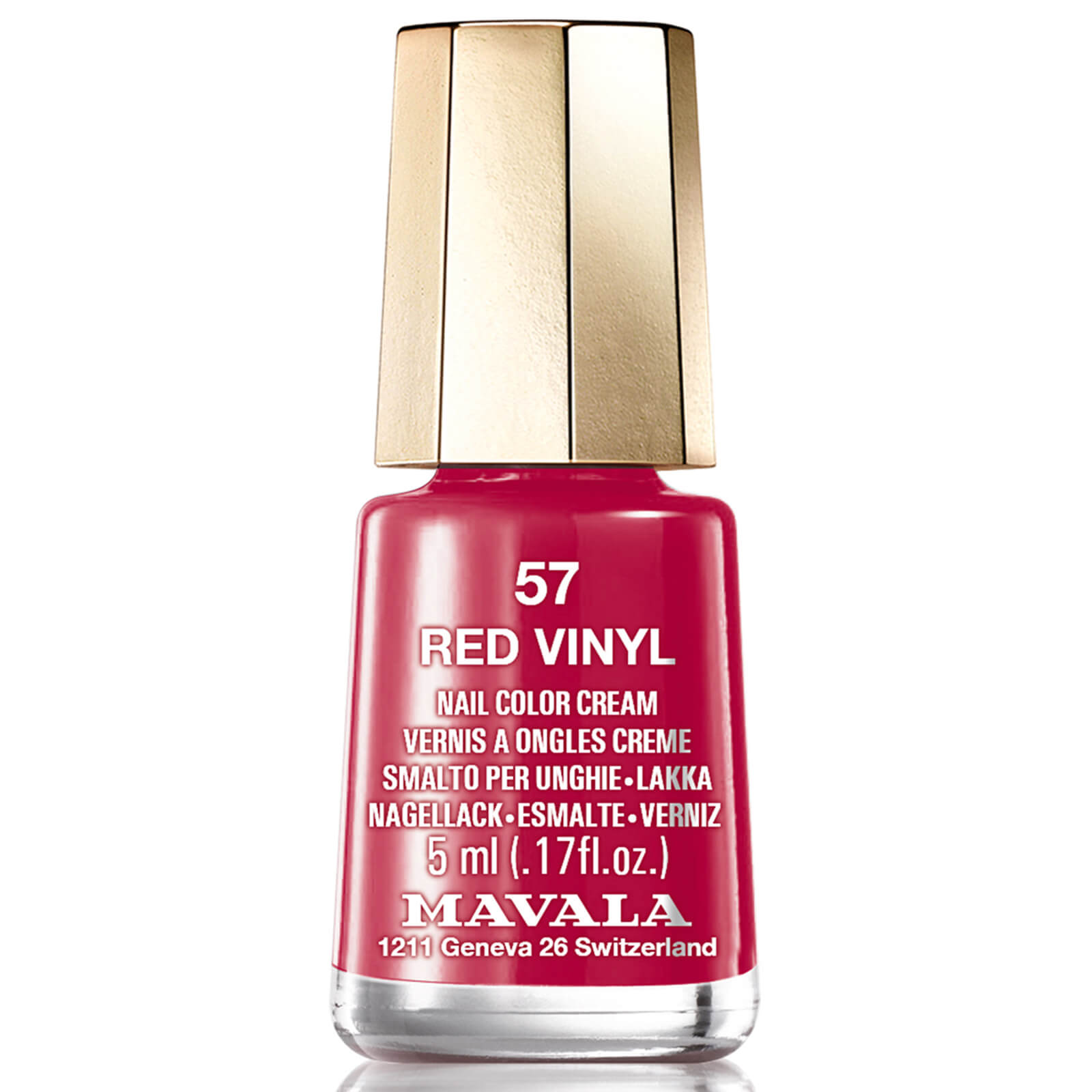 Mavala Red Vinyl Nail Polish 5ml | LOOKFANTASTIC