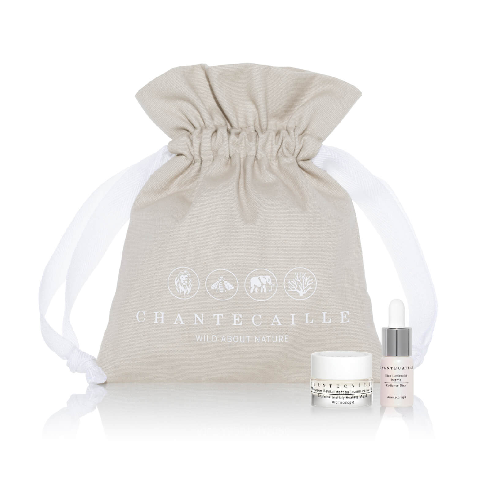 Chantecaille Radiance Elixir and Jasmine & Lily Healing Mask Glow Duo ...