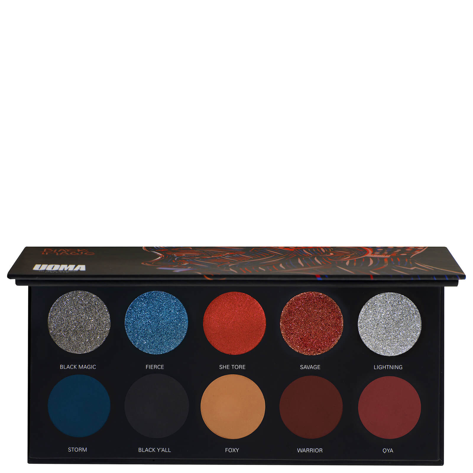 UOMA Beauty Black Magic Palette Colour Palette - Savage 10g | LOOKFANTASTIC