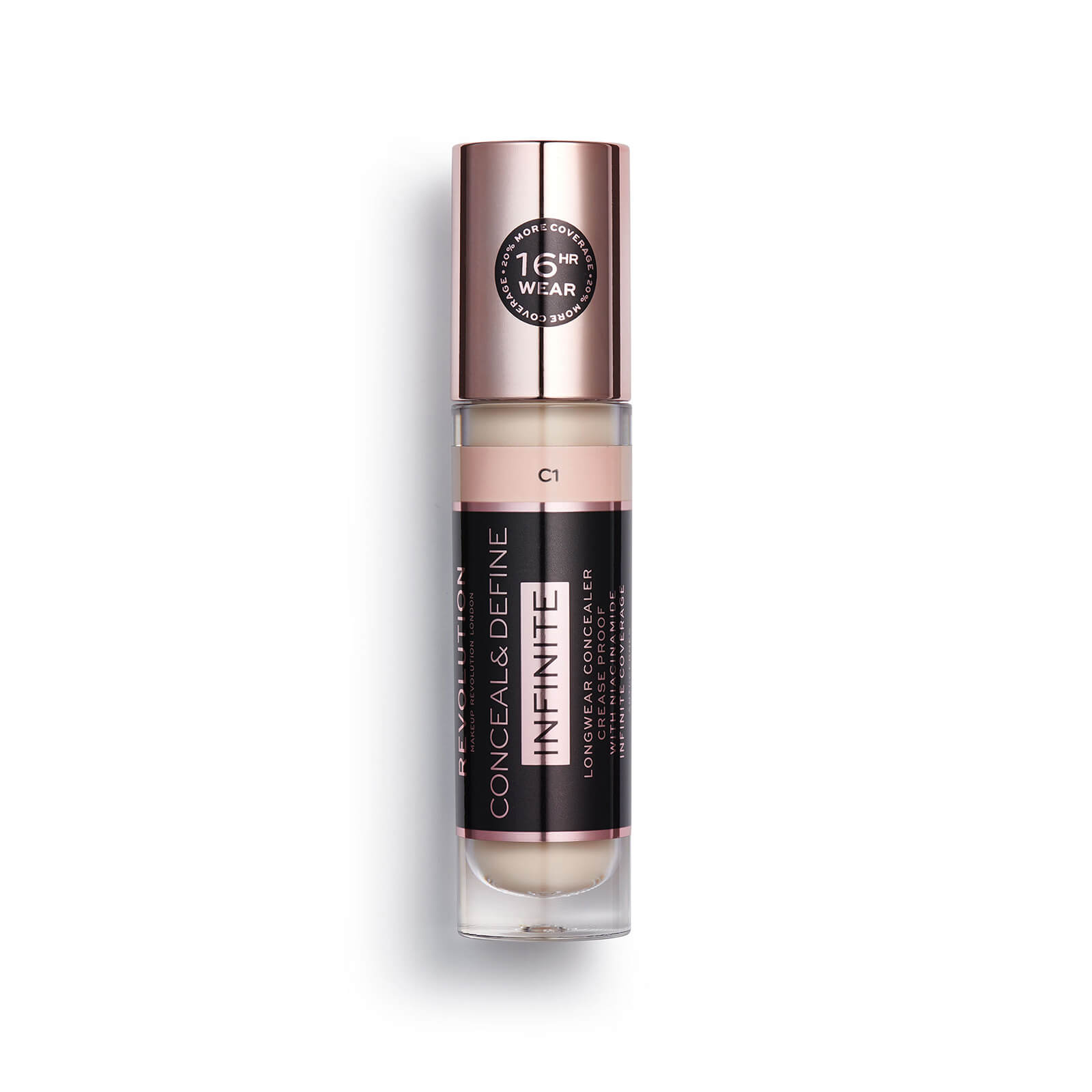 Makeup Revolution Conceal & Define Infinite Longwear Concealer XL 9ml ...