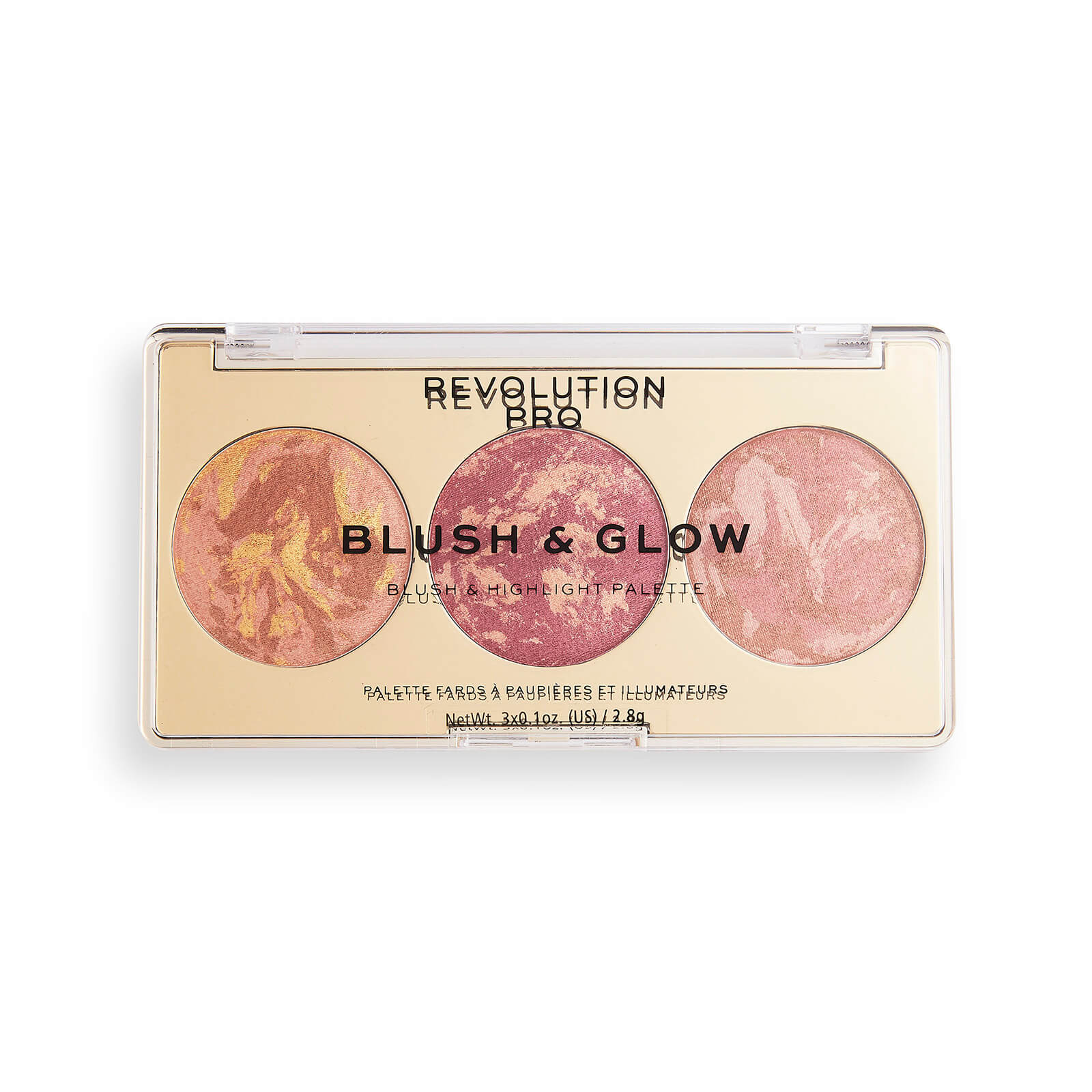 Revolution Pro Blush & Glow Palette - Cranberry Glow 2.8g | LOOKFANTASTIC
