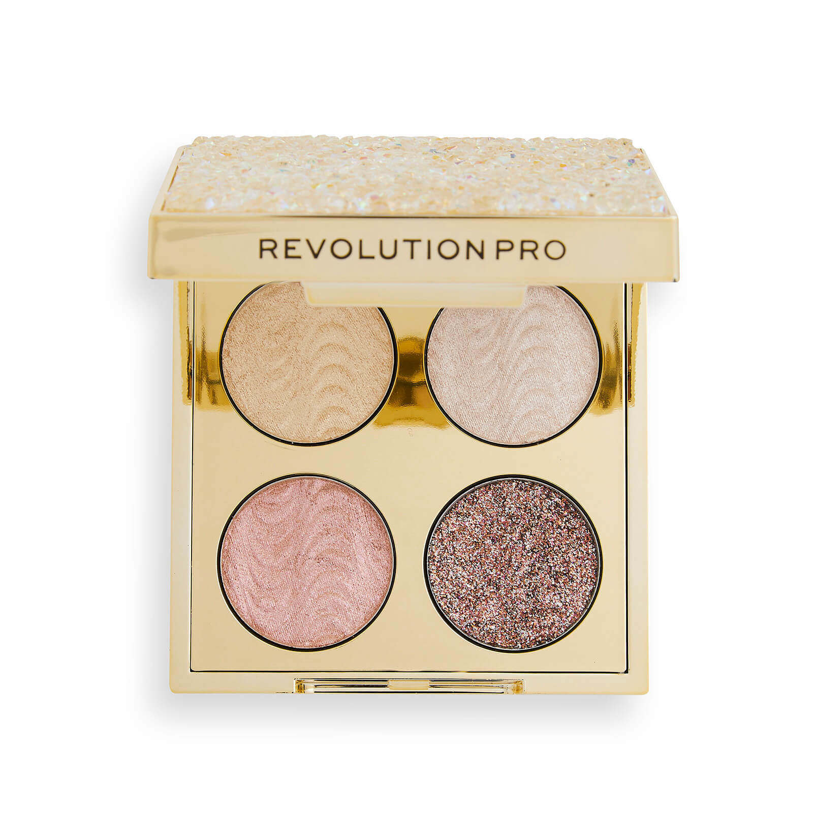Revolution Pro Crystal Eye Quad - Gold Crystal 0.8g | LOOKFANTASTIC