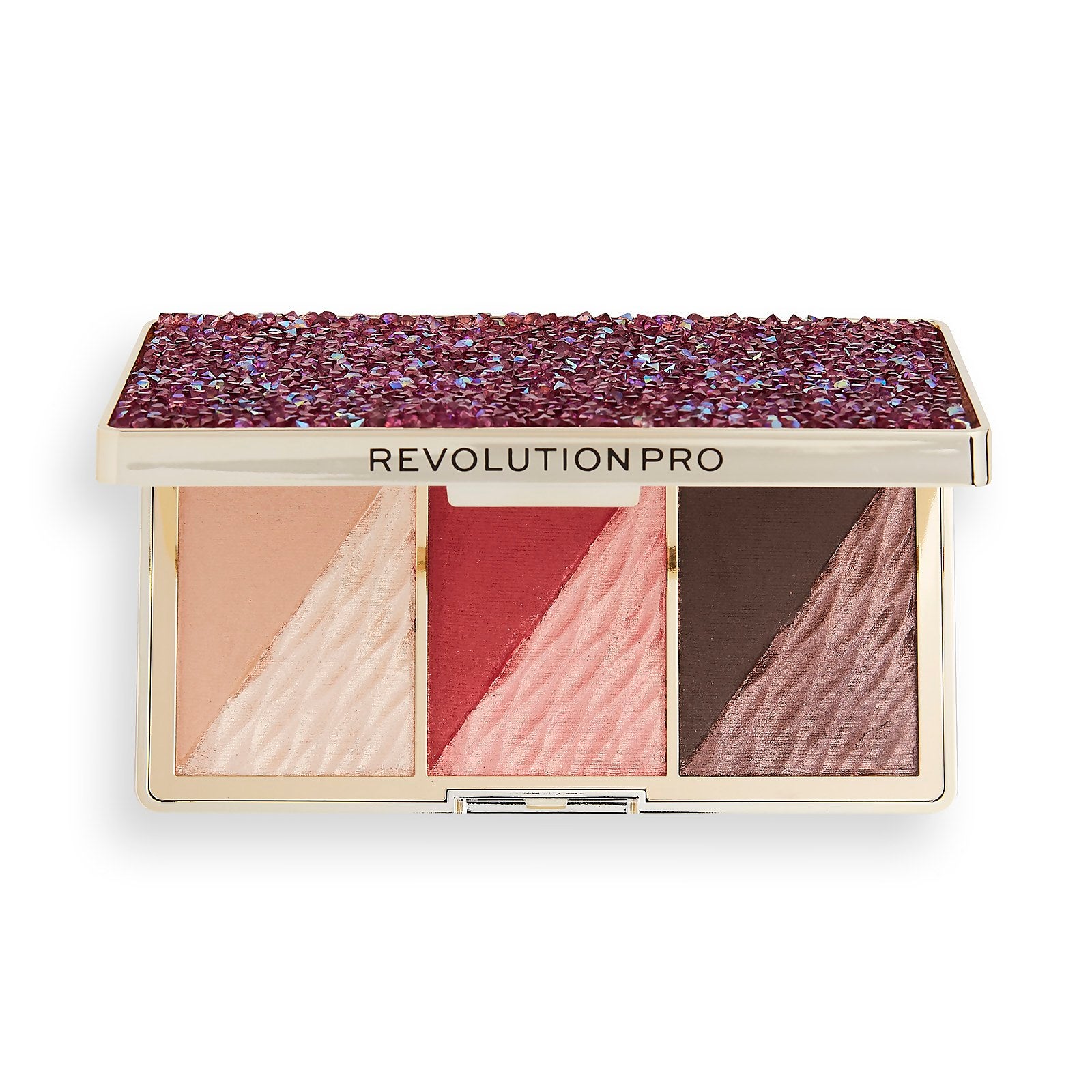 Revolution Pro Crystal Luxe Face Palette - Berry Flush | LOOKFANTASTIC