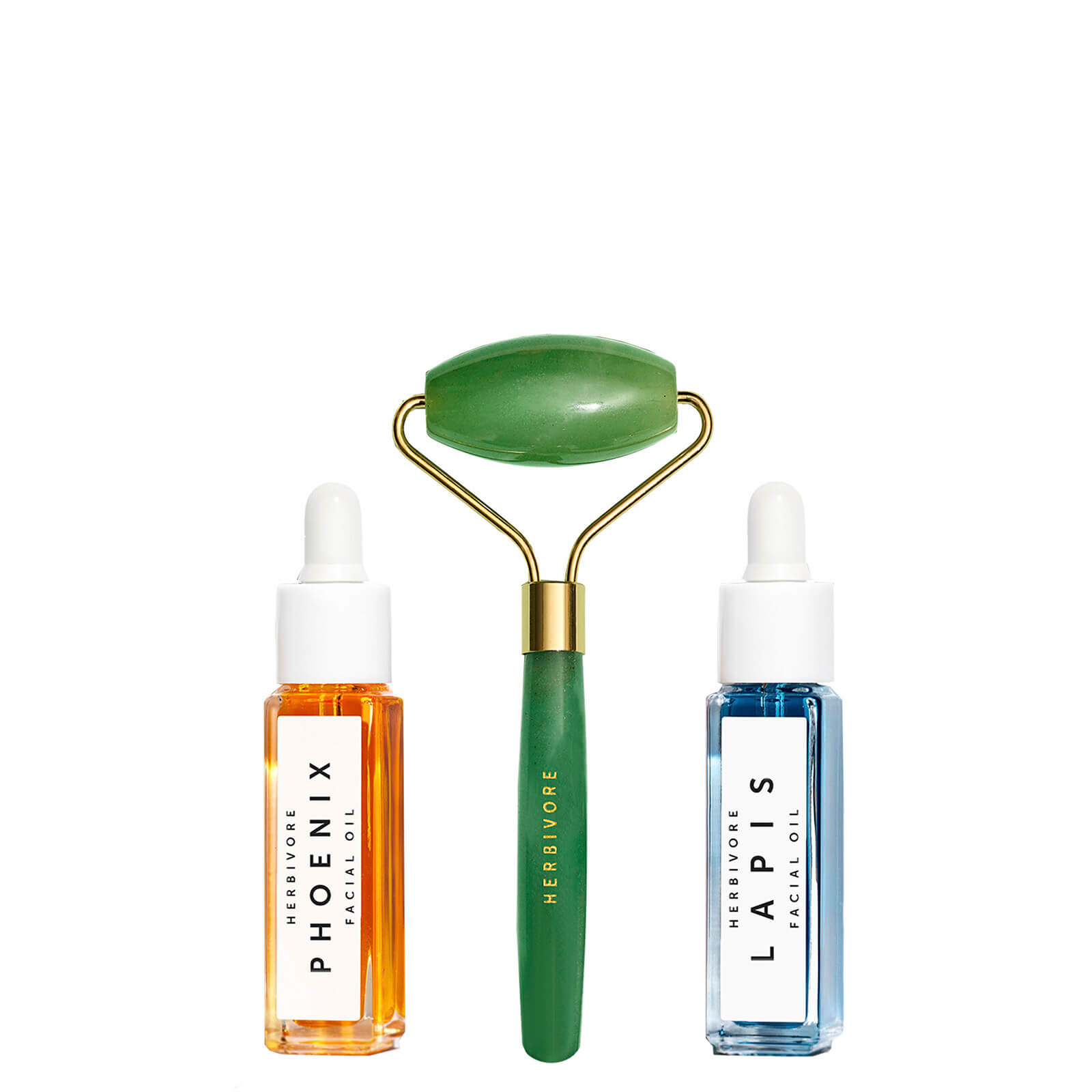 Herbivore De-Puff and Glow Mini Jade Roller Trio (Worth £26.00 ...