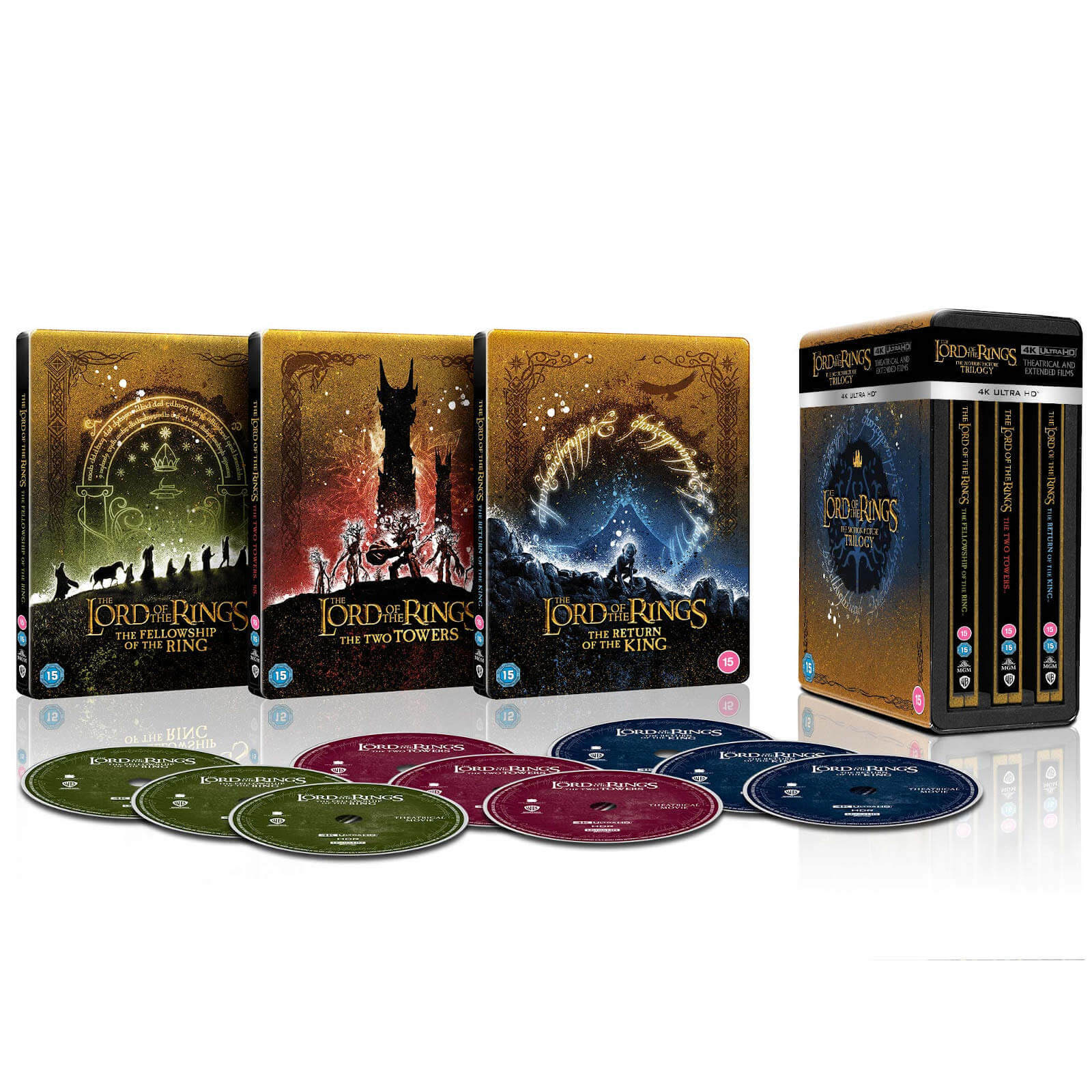 The Lord of the Rings Trilogie - Limited Edition 4K Ultra HD Steelbook ...