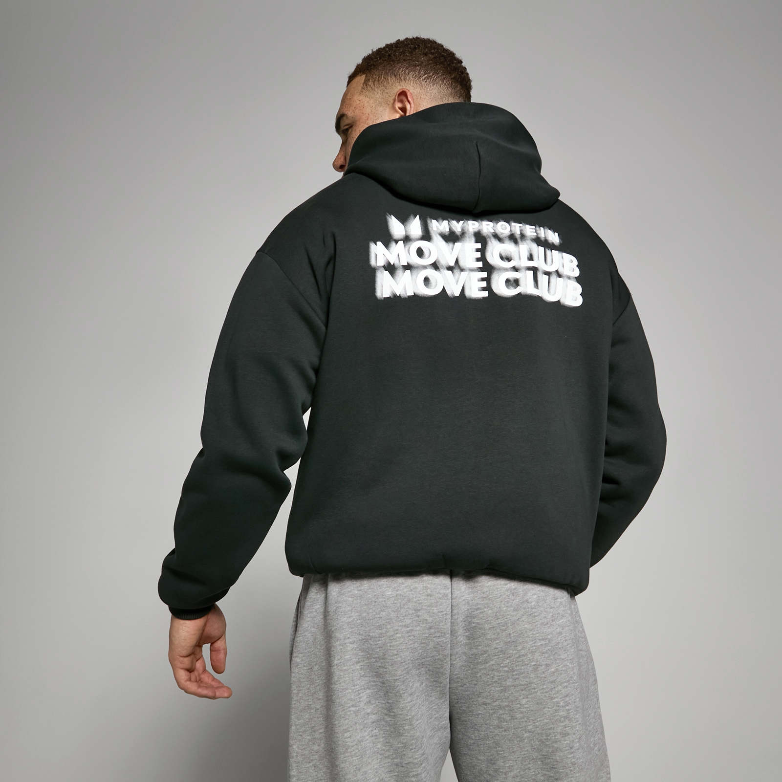 MP Move Club Graphic Hoodie - Washed Black | MYPROTEIN™