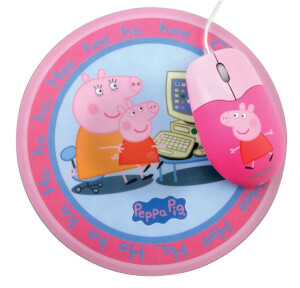 Peppa Pig Optical Mouse and Mouse Mat Set - IWOOT UK