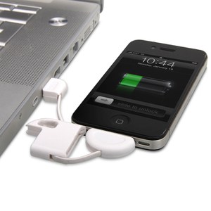 iPhone Keyring with USB Charging Cable - IWOOT UK