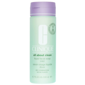 Clinique Cleansers Makeup Removers Liquid Facial Soap Mild for Dry Combination Skin 200ml 6.7 fl.oz. allbeauty