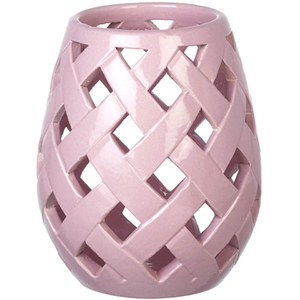 Parlane Beatrix Ceramic Candle Holder - Pink - IWOOT UK
