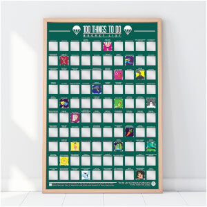 100 Things To Do Bucket List Poster - IWOOT UK