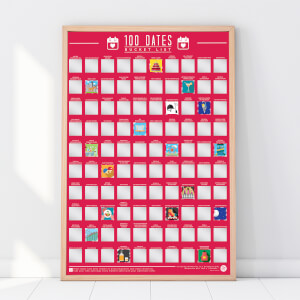 100 Dates Scratch off Poster - IWOOT UK