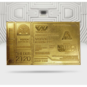Alien 24K Gold Plated Boarding Ticket Limited Edition Replica - Zavvi ...