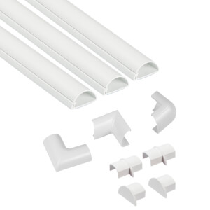 D-Line Mini Decorative Self Adhesive Trunking Multipack 3 x 30mm x 15mm ...
