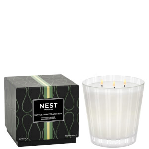 NEST New York Santorini Olive and Citron 3 Wick Candle 600g