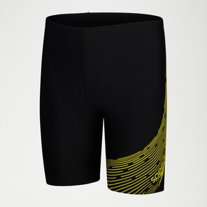 Boys Medley Logo Jammer Black/Yellow | Speedo
