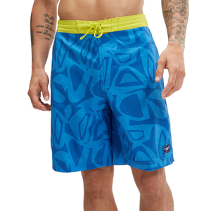 Men's Print Bondi Basin 20'' Swim Shorts Blue | Speedo