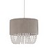 Bellano Easy Fit Lamp Shade - Grey | Homebase