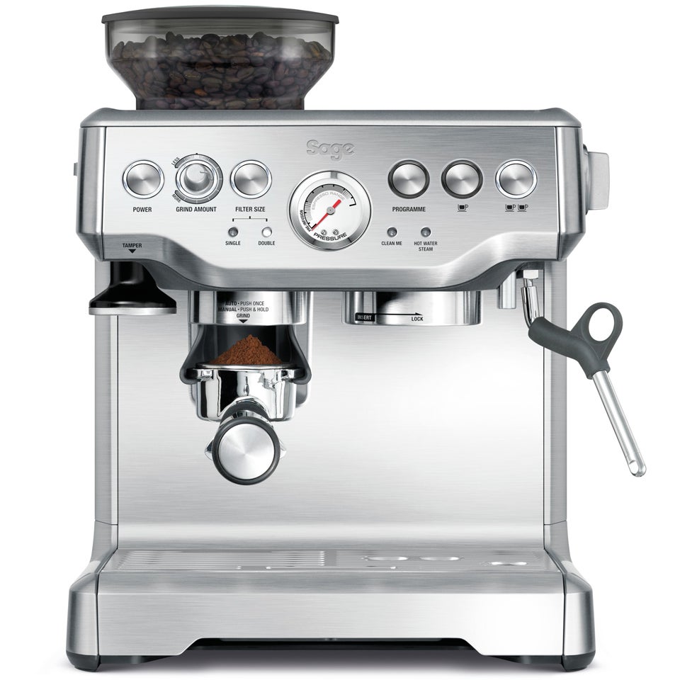Sage BES870UK Barista Express Bean-to-Cup Coffee Machine - Stainless ...