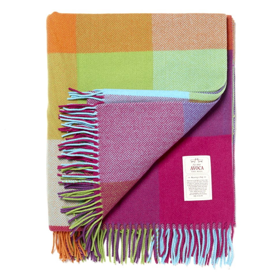 Avoca Cashmere Silken Throw (142 x 183cm) - Multi | Coggles