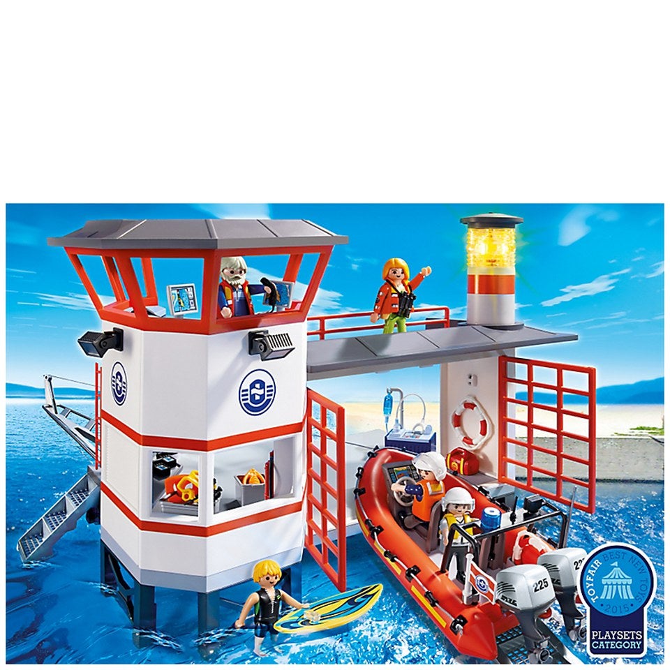 Playmobil Coast Guard Station with Lighthouse (5539) | Zavvi UK