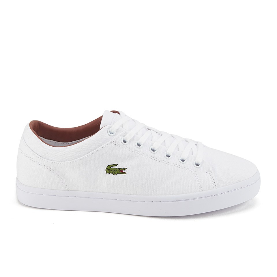 Lacoste white straightset trainers store