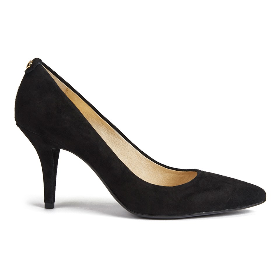 MICHAEL MICHAEL KORS Women's MK-Flex Suede Court Shoes - Black | Coggles
