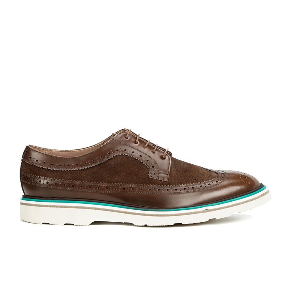 Paul Smith Shoes Men's Grand Suede Brogues - Tan City Soft | Coggles
