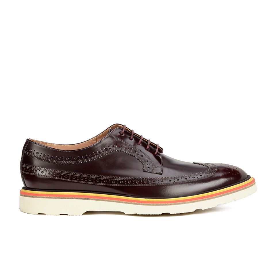 Paul Smith Shoes Men's Grand Leather Brogues - Prune Cobbler | Allsole