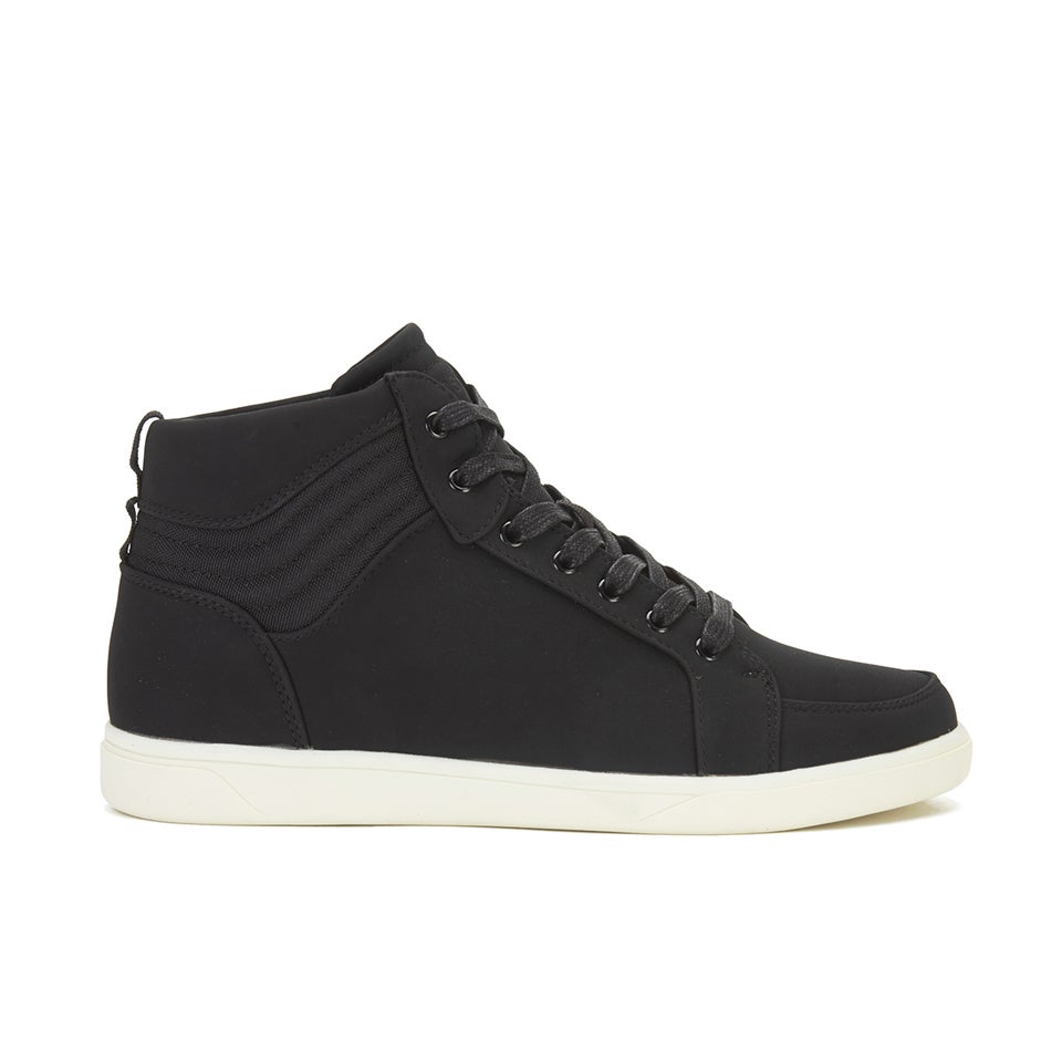 Crosshatch Men's Borneo High Top Trainers - Black - UK 7 - Black | Zavvi UK