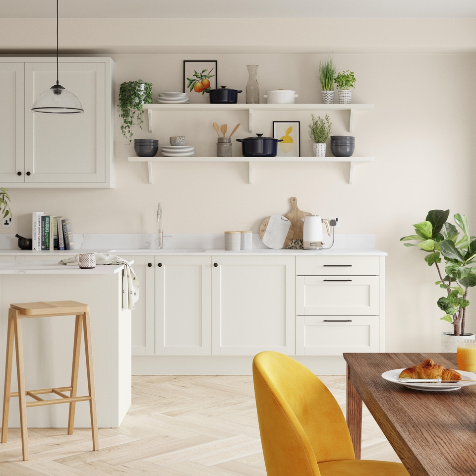 Dulux Easycare Kitchen Almond White Matt Paint - 2.5L | Homebase