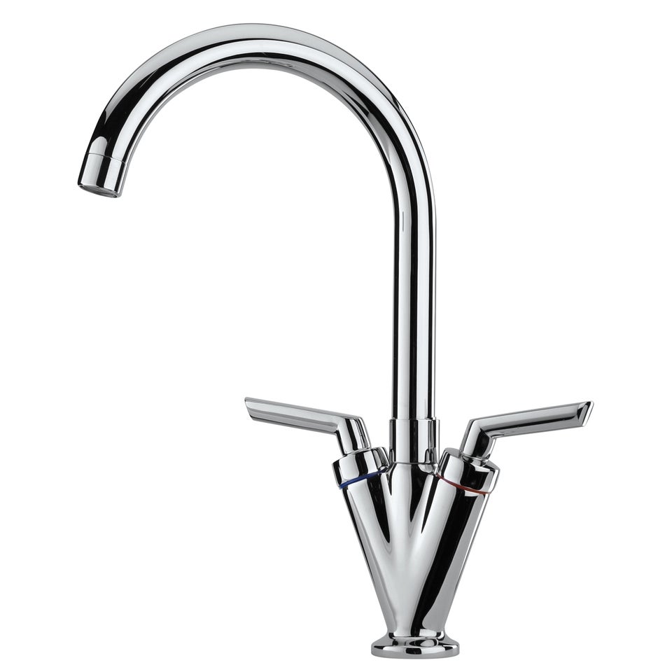 Neptune Twin Lever Chrome | Homebase