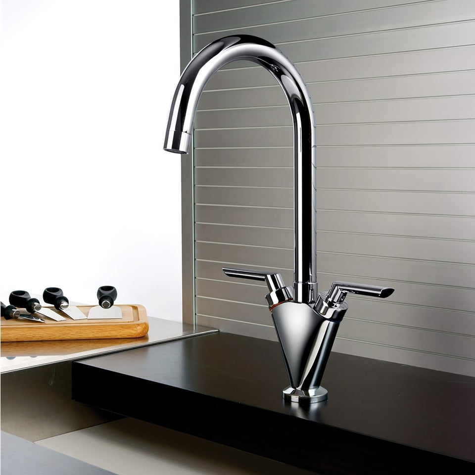 Neptune Twin Lever Chrome | Homebase