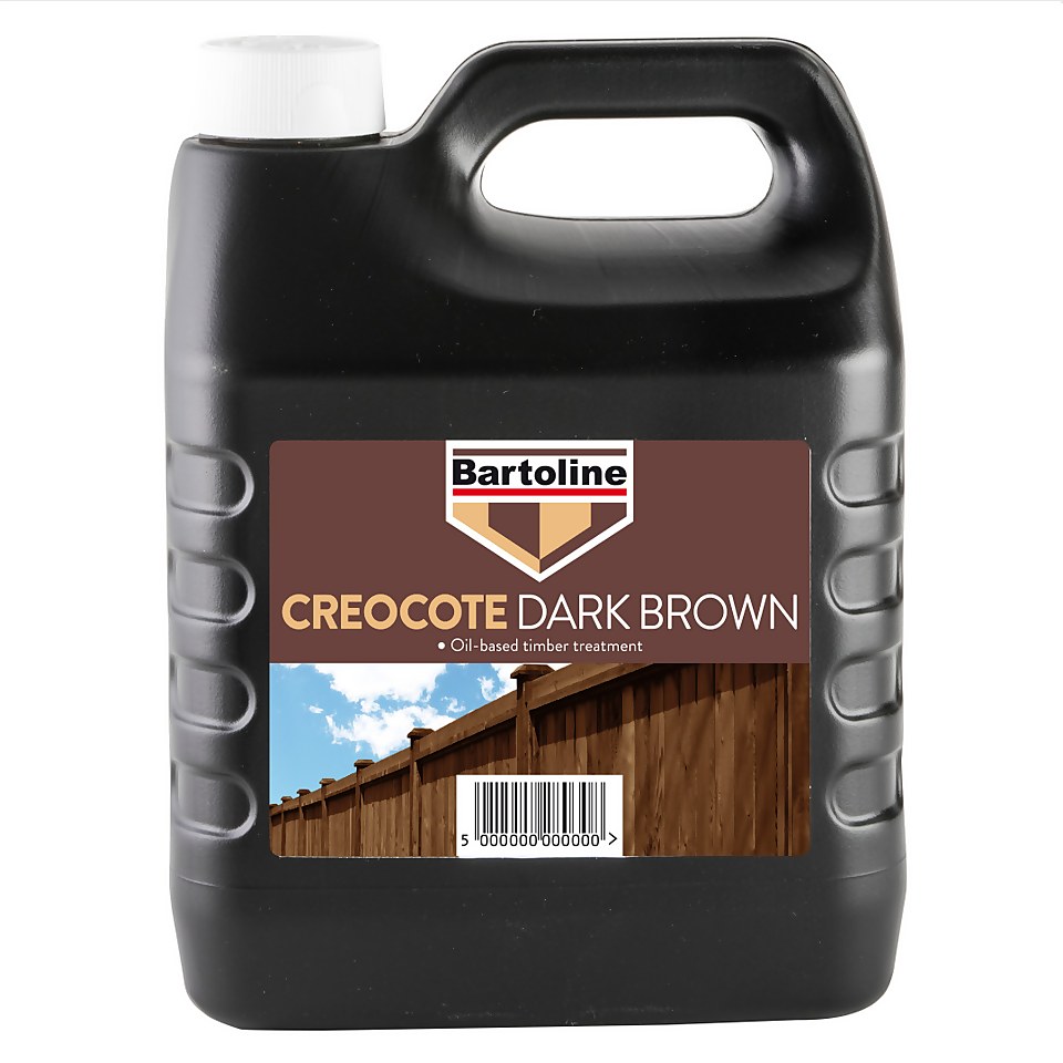 Bartoline Wood Treatment Dark Brown Creocote - 4L | Homebase