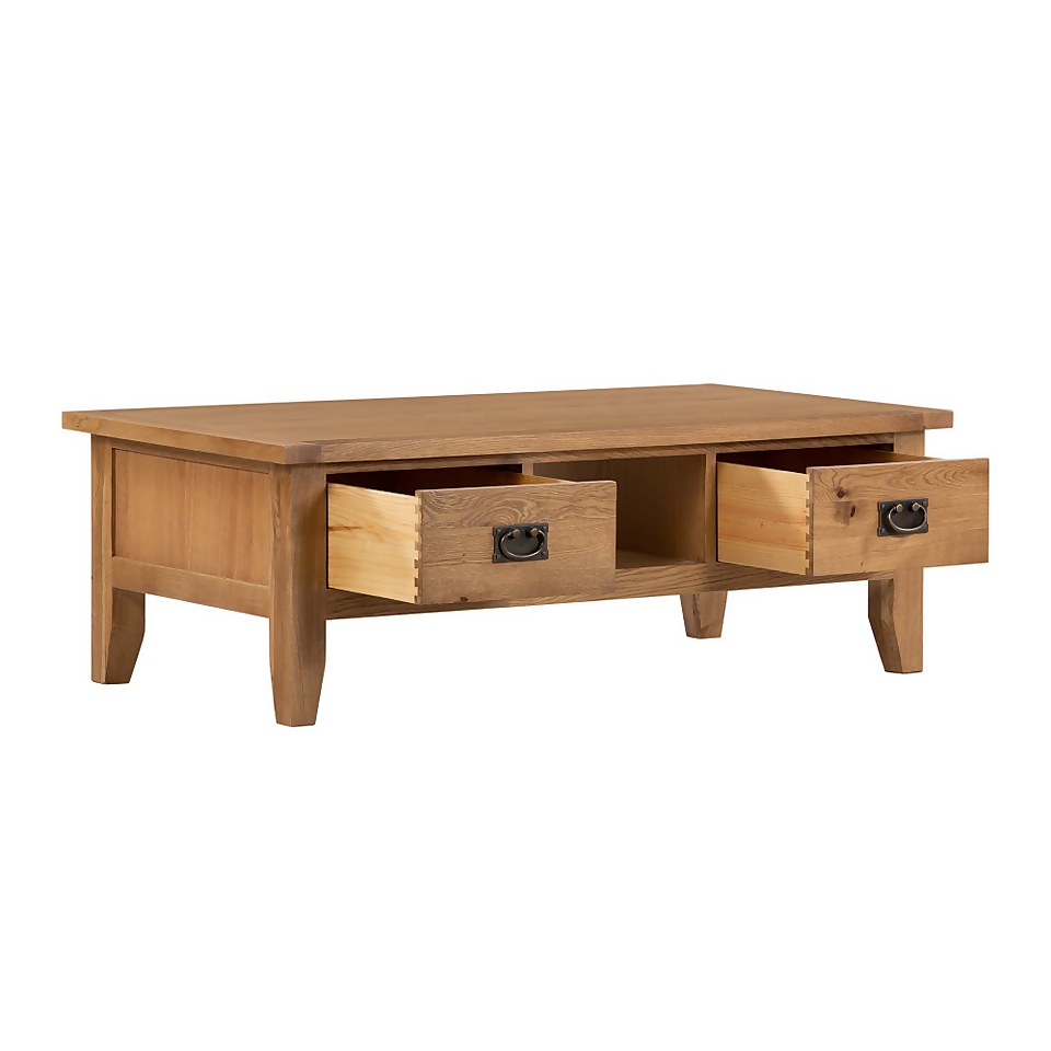 Charterhouse Coffee Table with Drawers | Homebase