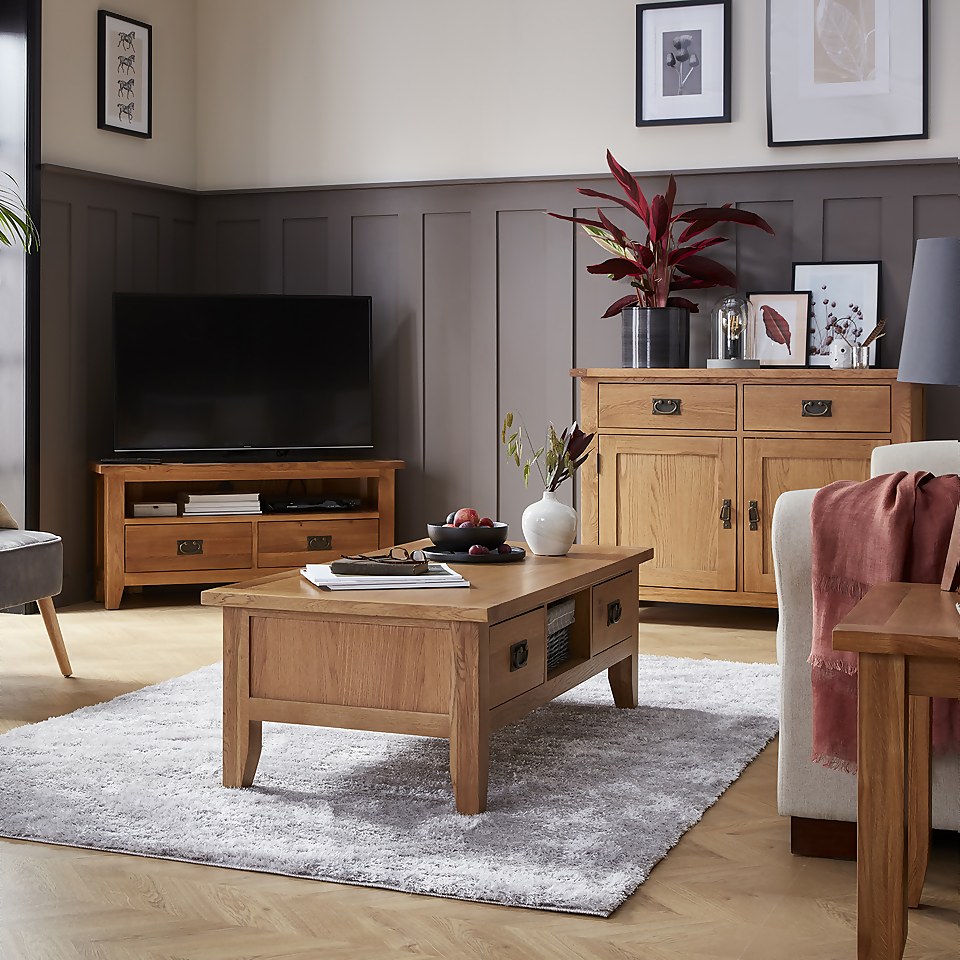 Charterhouse Coffee Table with Drawers | Homebase