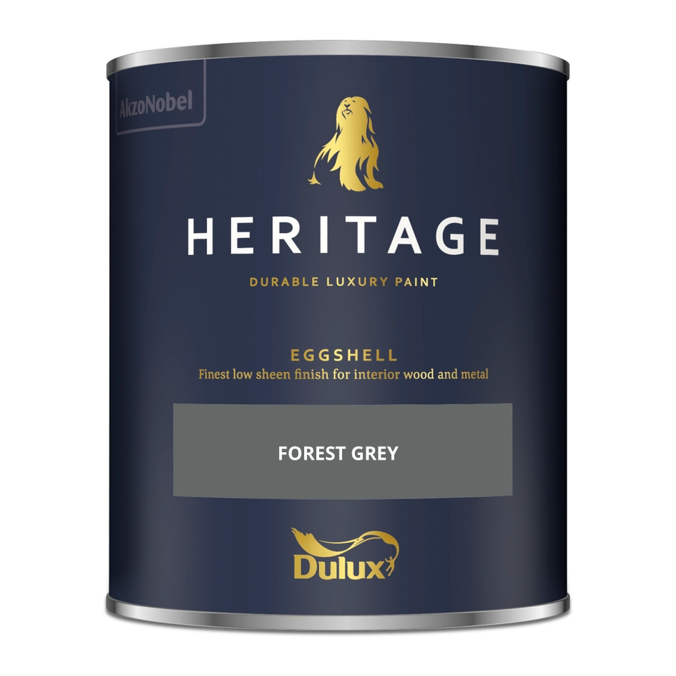 Dulux Heritage Eggshell Paint Forest Grey - 750ml | Homebase