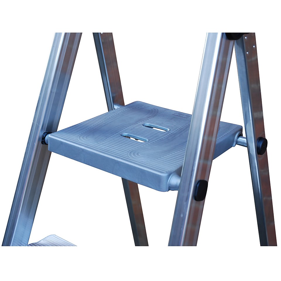 Quadra Platform Step Ladder - 6 Tread | Homebase