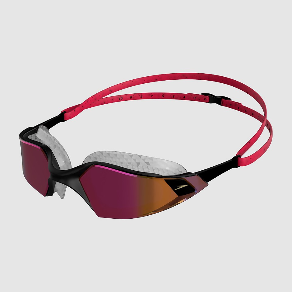 Aquapulse Pro Mirror Goggles Red