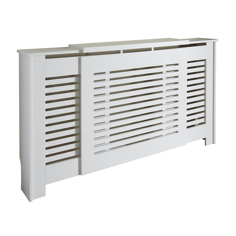 Lloyd Pascal Radiator Cover with Contemporary Style in White ...