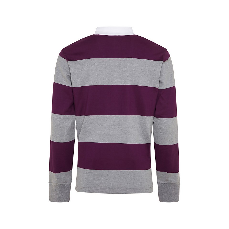 Mens Hooped Rugby Jersey Grey | Canterbury