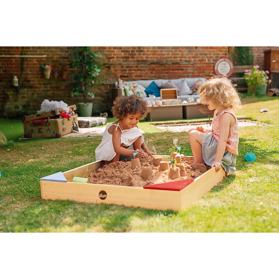 Plum Junior Natural Wooden Sand Pit | Homebase