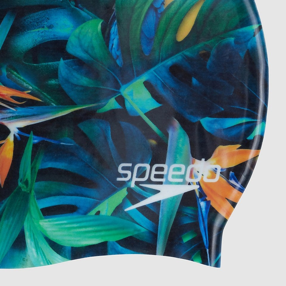Adult Digital Print Cap Black/Multi | Speedo UK