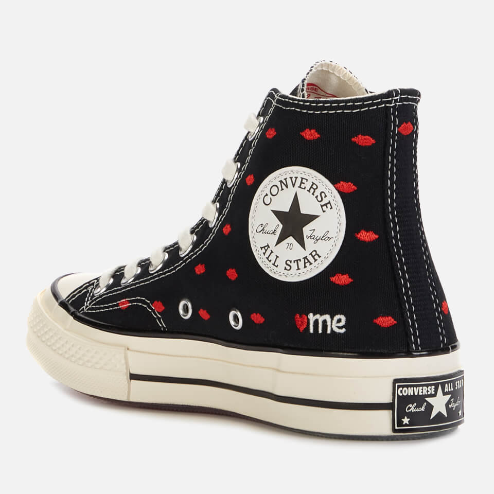 Converse Womens Chuck 70 Crafted With Love Hi Top Trainers Black