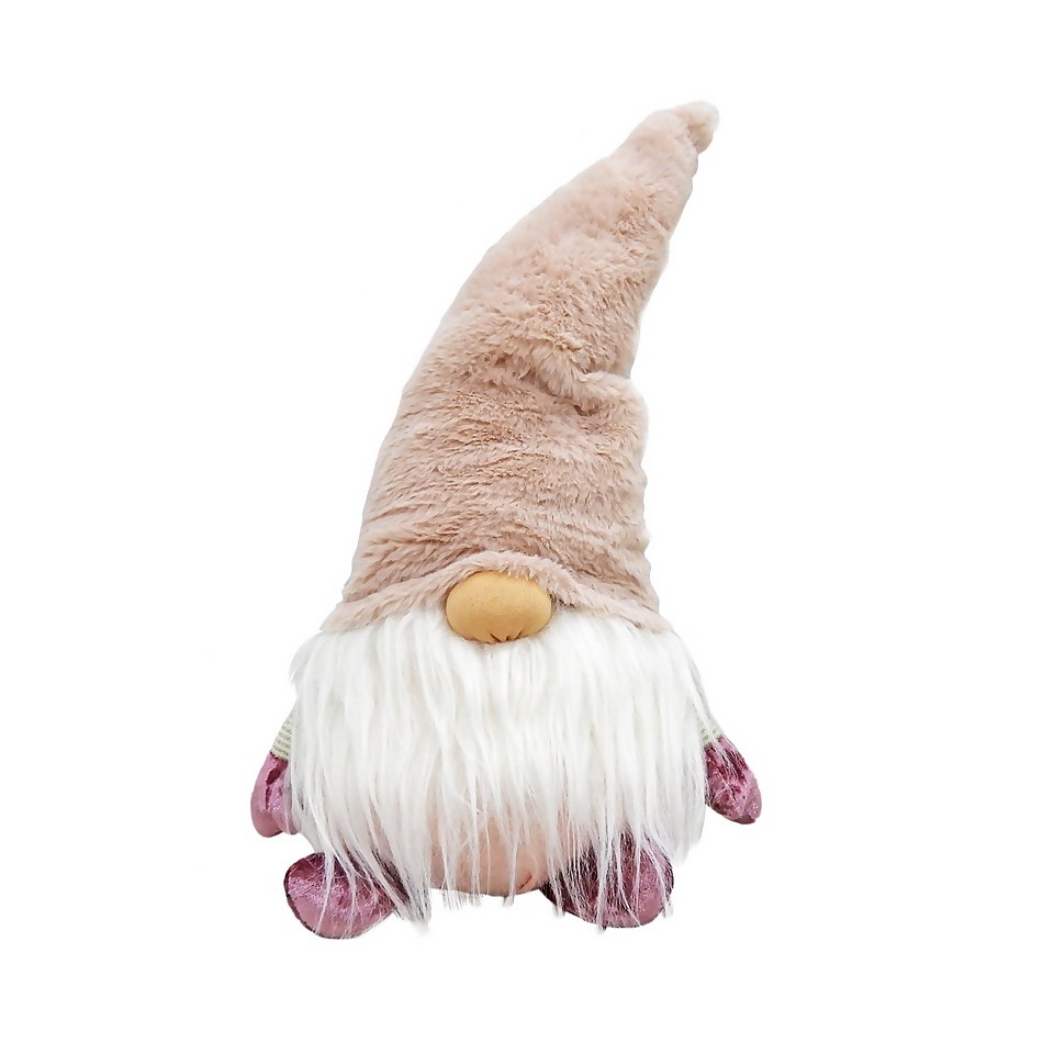 Pink Sitting Gonk - 47cm | Homebase