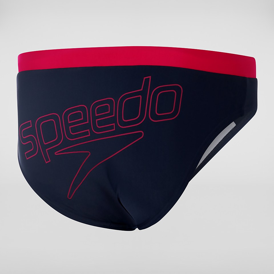 Men s Logo 7cm Brief Blue Red